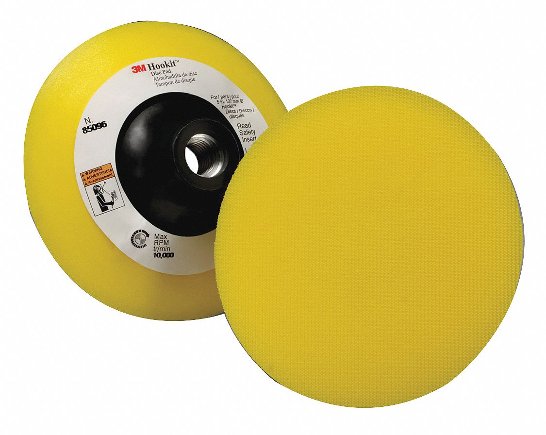 Hookit Disc Pad 28662,5"x1/2" 5/8-11,PK5 - Grainger