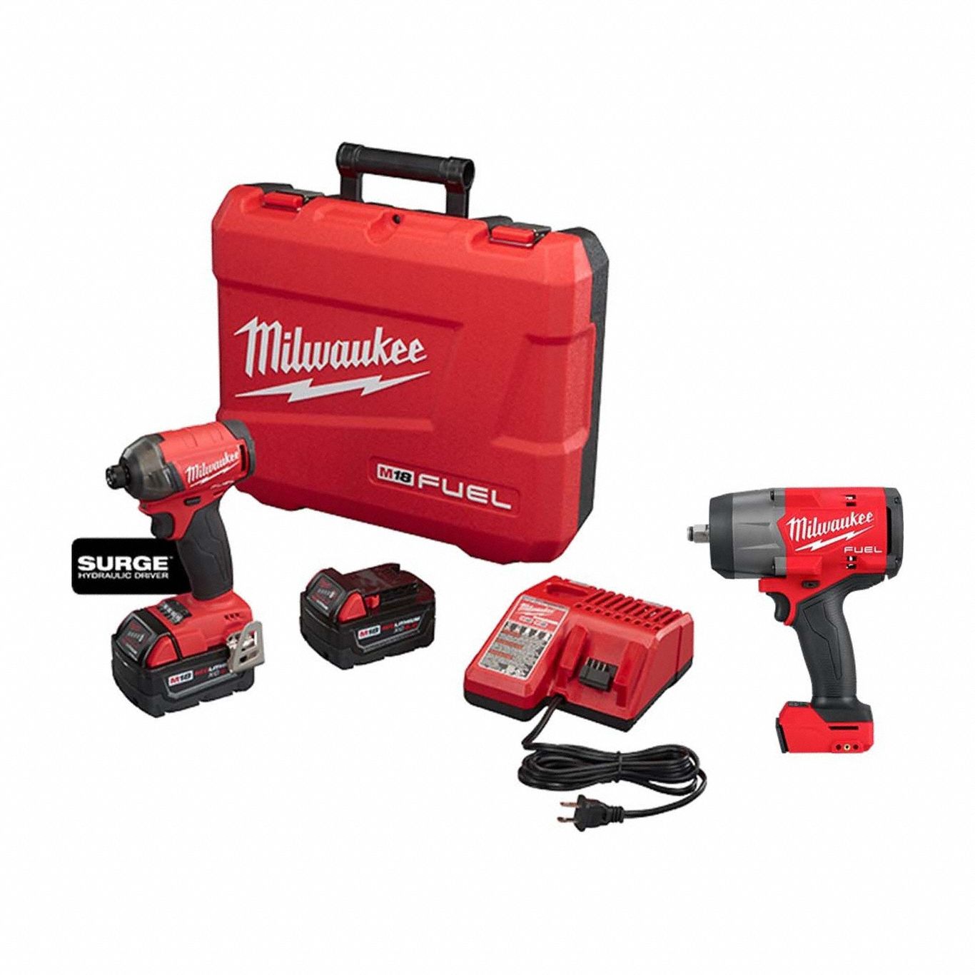 MILWAUKEE TOOL & EQUIPMENT, 2 Tools, Drill/Driver/Impact Wrench ...