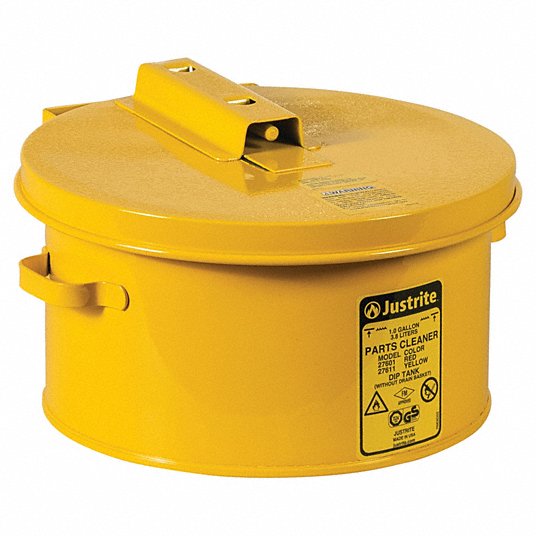 JUSTRITE, 1 gal Capacity, Yellow, Dip Tank - 812F24|27611 - Grainger JUSTRITE, 1 gal Capacity, Yellow, Dip Tank - 812F24|27611 - Grainger