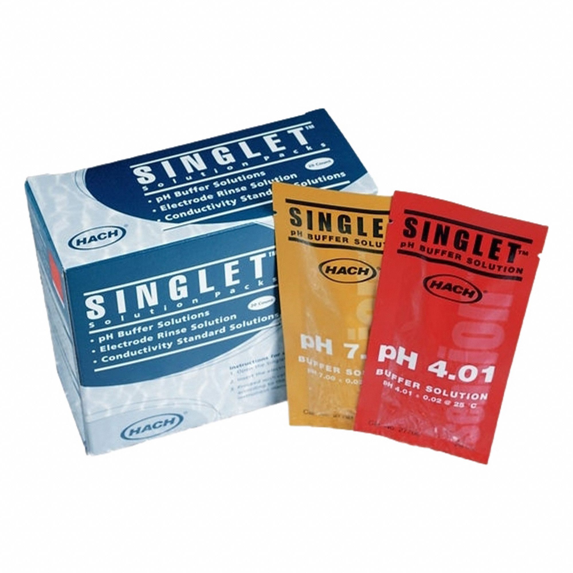 HACH, 20 mL Volume, 2769920, Singlet Single PH Buffer Kit - 897ZZ2 ...