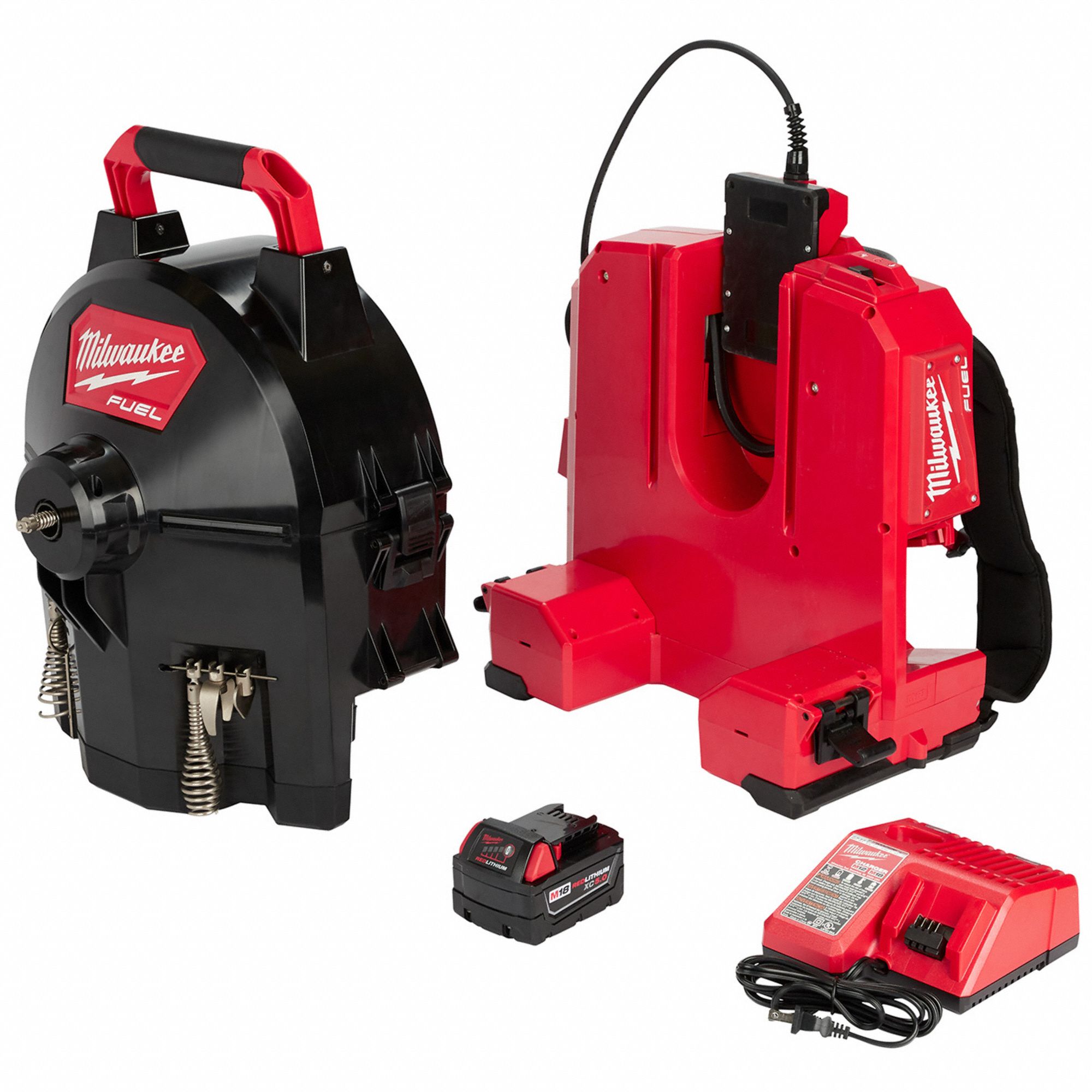 MILWAUKEE, Cordless, SWITCH PACK, Drain Gun Kit - 422W09|2775B-211 ...