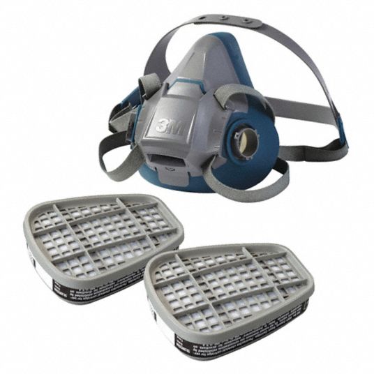 3M, 4 Cartridges Included, (4) Organic Vapor (OV) Cartridge, Half Mask ...