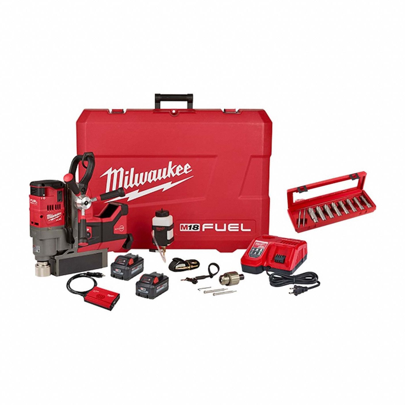 MILWAUKEE, Permanent Magnet, 400 RPM – 690 RPM, Magnetic Drill Kit ...