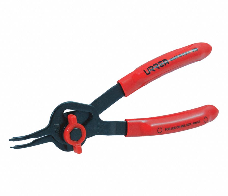 URREA Pinza para Anillos de Retención marca URREA , Ángulo de la Punta ...