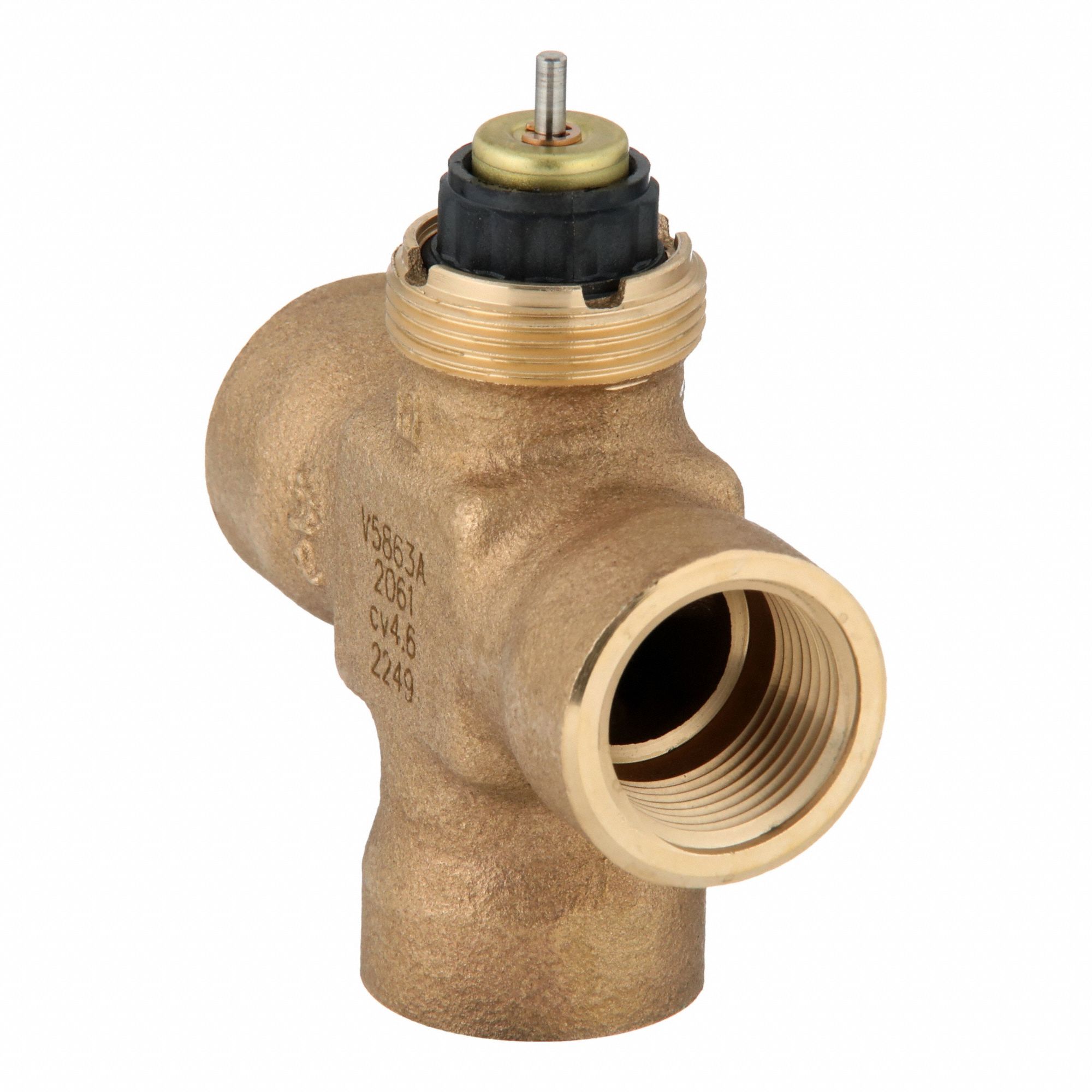 3-Way, 4.9 CV Flow, Hydronic Globe Valve - 279C02|V5863A2061 - Grainger