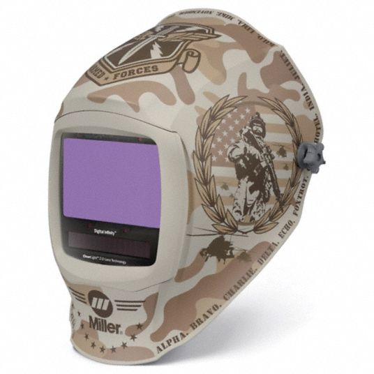 MILLER ELECTRIC, Auto-Darkening, 4 Arc Sensors, Welding Helmet - 812DG0 ...