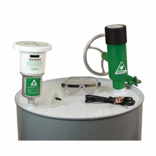 JUSTRITE, 1 Can Capacity, Can Counter Included, Aerosol Can Recycling ...