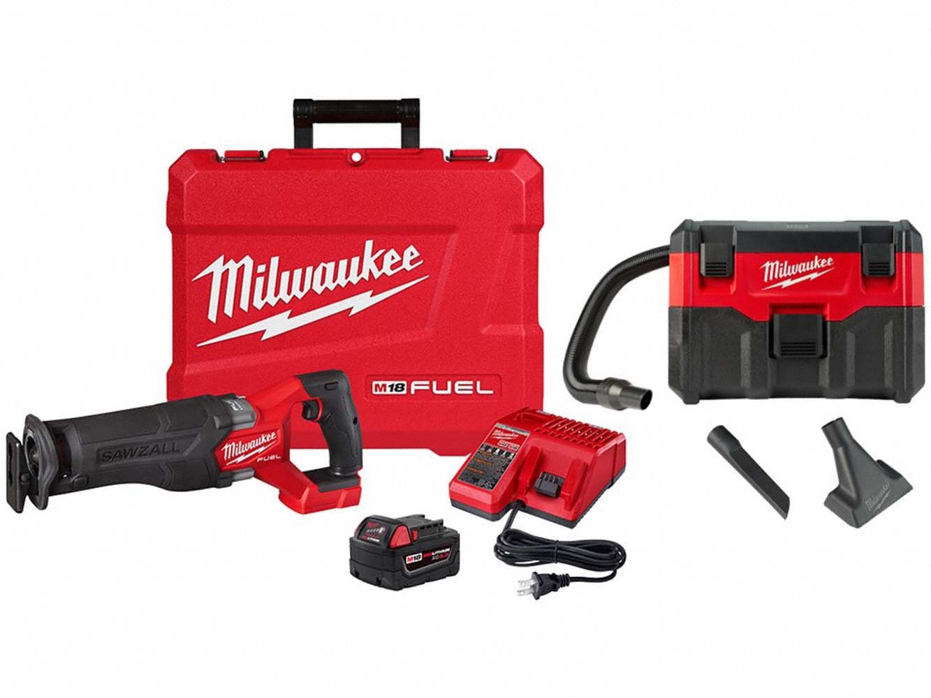 MILWAUKEE, 1 1/4 in Stroke Lg, 3,000 Max. Strokes per Minute ...