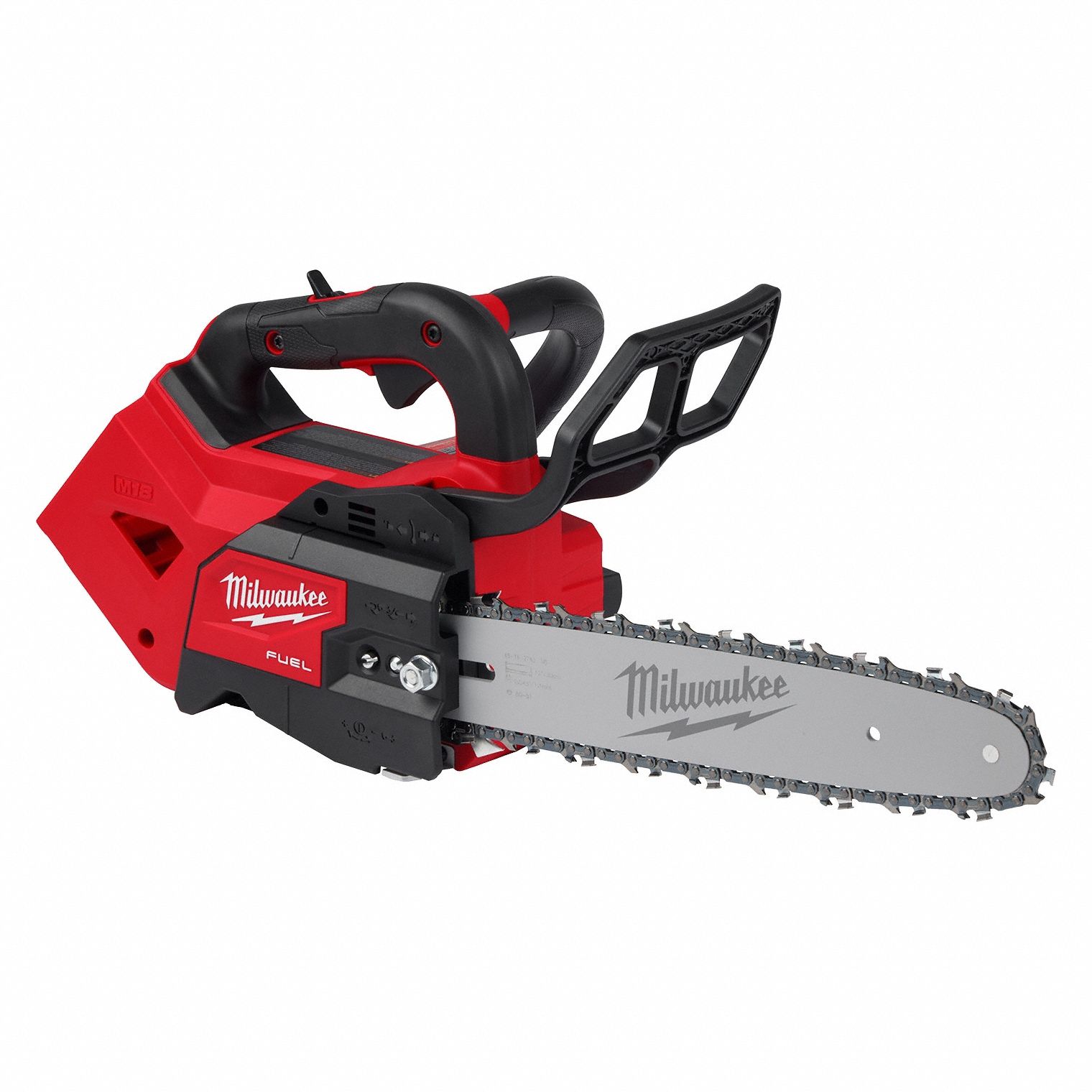 MILWAUKEE, 12 in Bar Lg, Top Handle, Battery-Powered Chainsaw - 807VE5 ...