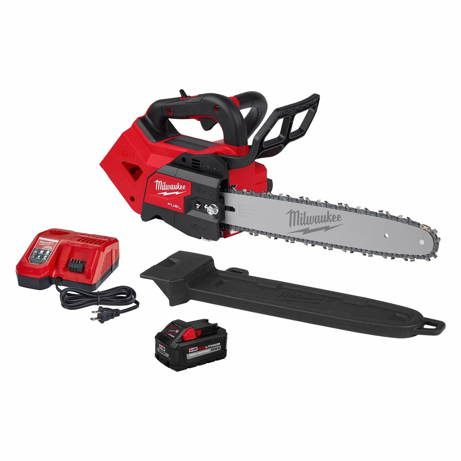 MILWAUKEE, 14 in Bar Lg, Top Handle, Top Handle Chainsaw Kit - 807VE7 ...