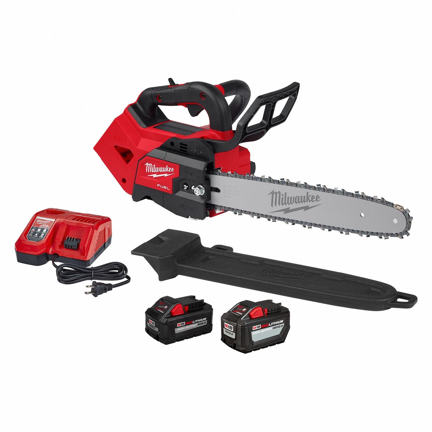 MILWAUKEE, 14 in Bar Lg, Top Handle, Top Handle Chainsaw Kit - 807VE8 ...