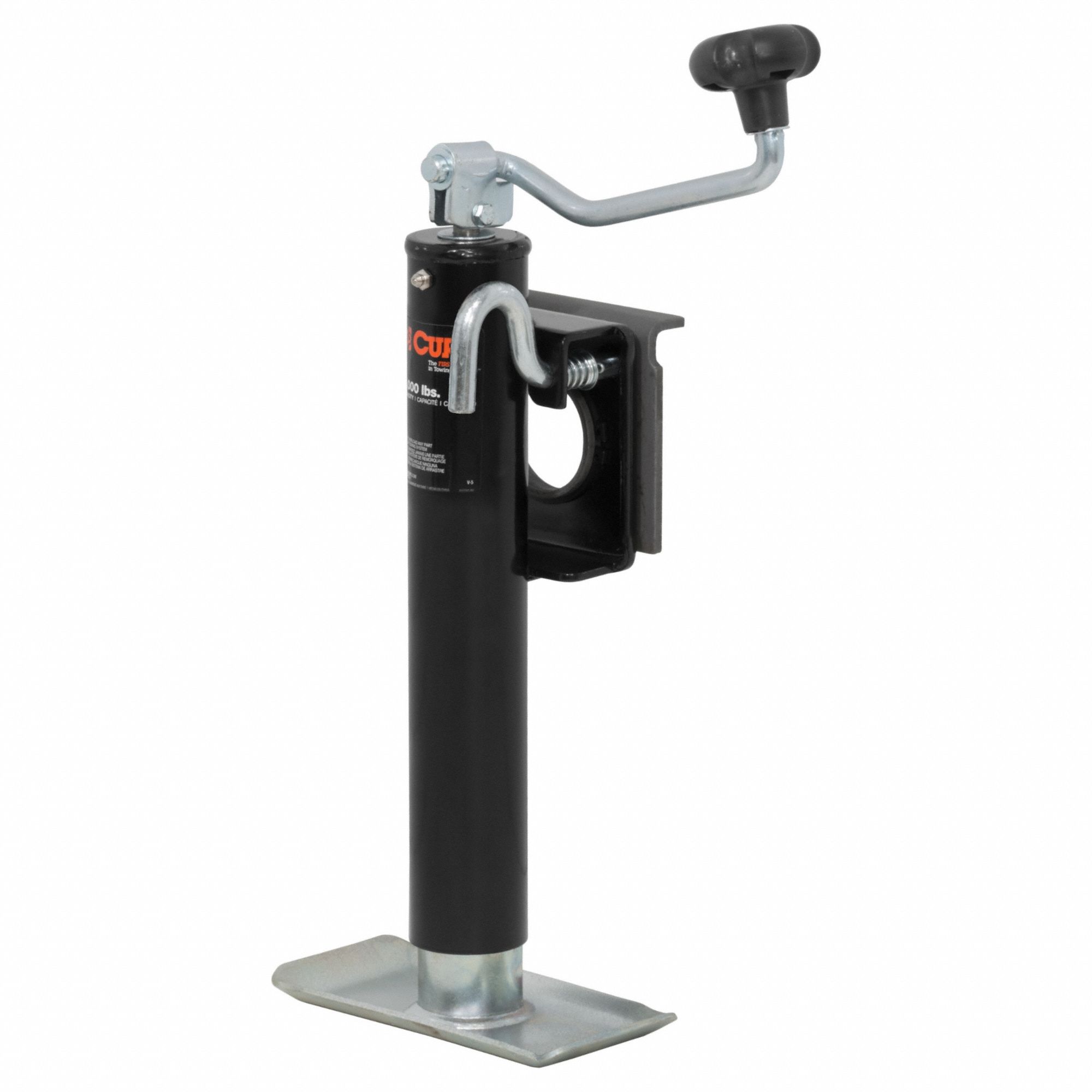 CURT, Bracket-Mount Swivel Jack, 2,000 lb Static Load Capacity, Trailer ...