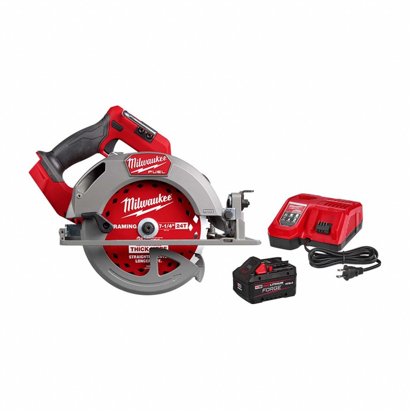 MILWAUKEE, 7 1/4 in Blade Dia., Right, Circular Saw Kit - 432CA4|2834 ...