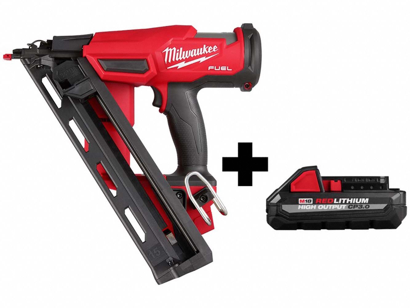 MILWAUKEE, Finish, Sequential, Nail Gun - 388TN9|2839-20, 48-11-1835 ...