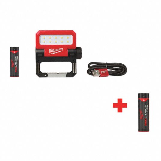 Cordless Job Site Light: 100/550 lm, 4 V - Grainger