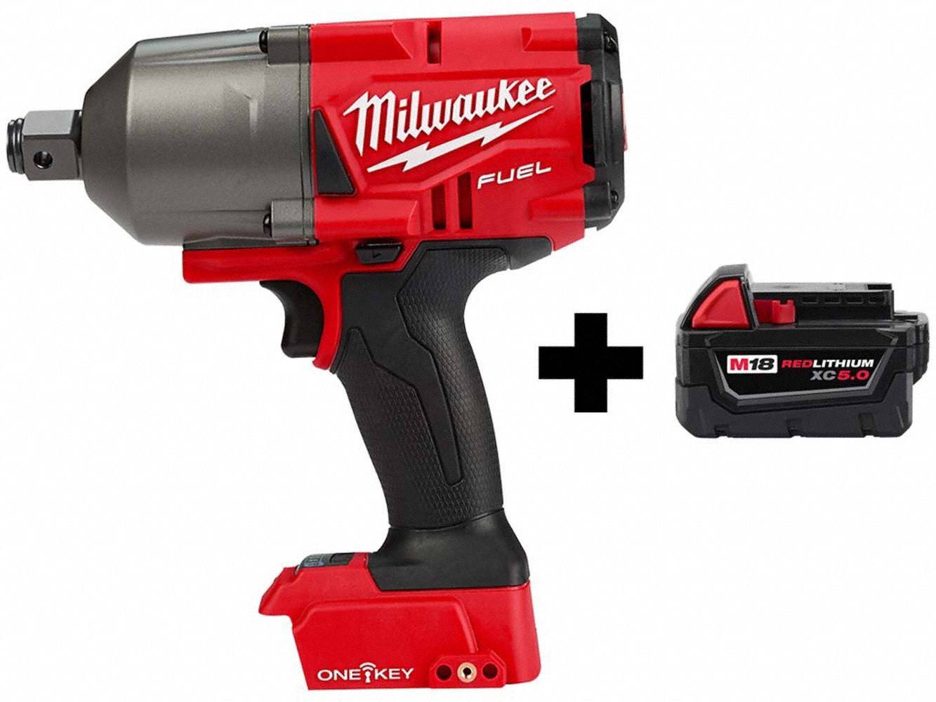 MILWAUKEE, 3/4 in Drive Size, 1,200 ft-lb Fastening Torque, Impact ...