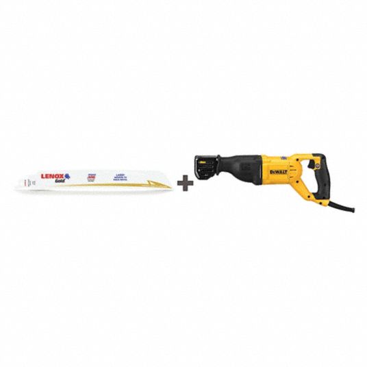 DEWALT, 12 A Current, 1 1/8 in Stroke Lg, Reciprocating Saw - 286RL9 ...