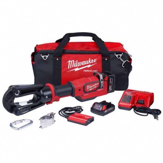 MILWAUKEE, 18 V, Die Head, Cordless Crimping Tool Kit - 54YP92|2879-22 ...