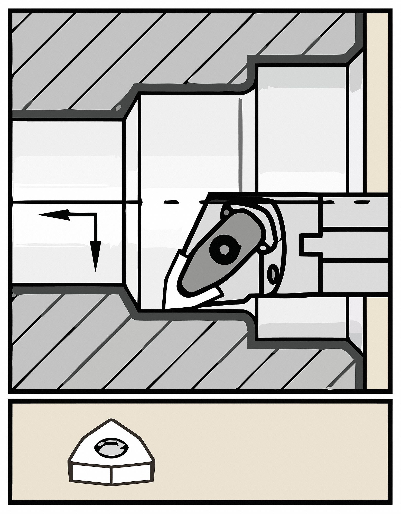 WIDIA, WN.. Insert, Right Hand, Indexable Thread Turning Tool Holder ...