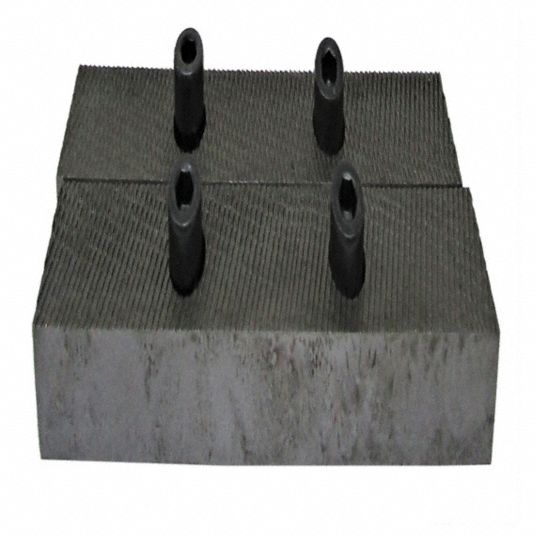 JET, Steel, For 6 1/2 in Vise Jaw Wd, Jaw Inserts - 806ZZ4|28812-008 ...