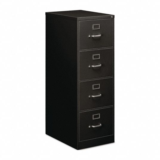 ALERA, Black, 4 Drawers, Vertical File Cabinets - 394NC1|25477 - Grainger