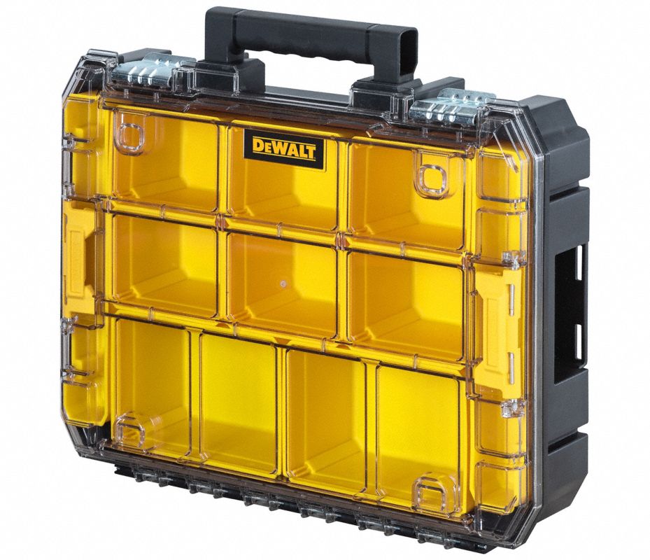 DEWALT Caja de Herramientas Tstak Plástico Negro/Amarillo 5" x 13" x 4 ...