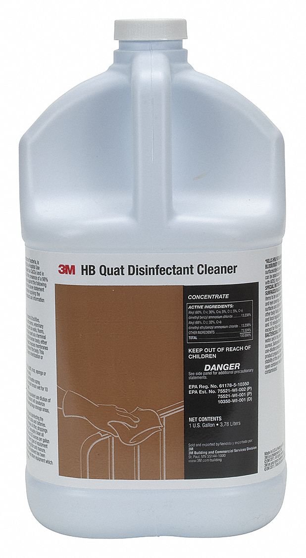 3M, Jug, 1 gal Container Size, Disinfectant Cleaner - 28AD39|23556 ...