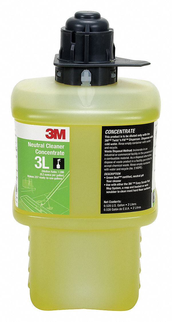 3M, 3L, Fits Twist 'n Fill Dispenser Series, Neutral Floor Cleaner ...