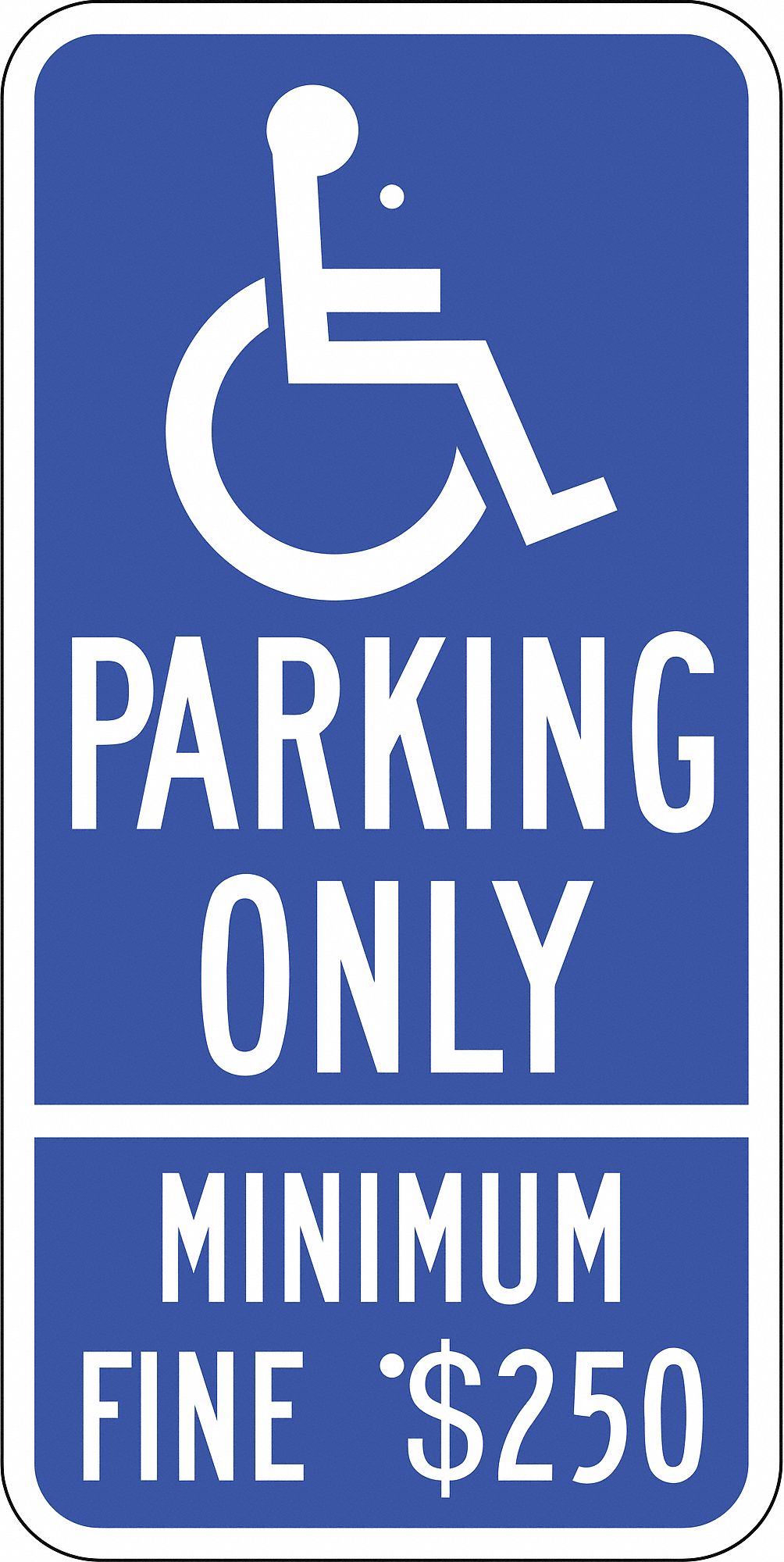 Handicap Parking Sign, MUTCD Code N/A, Retroreflective Grade Engineer ...