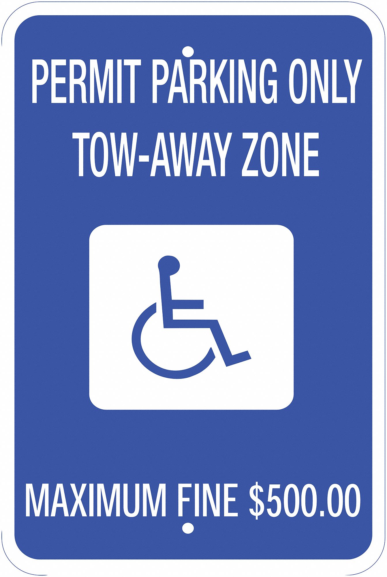 Handicap Parking Sign, MUTCD Code N/A, Retroreflective Grade Engineer ...