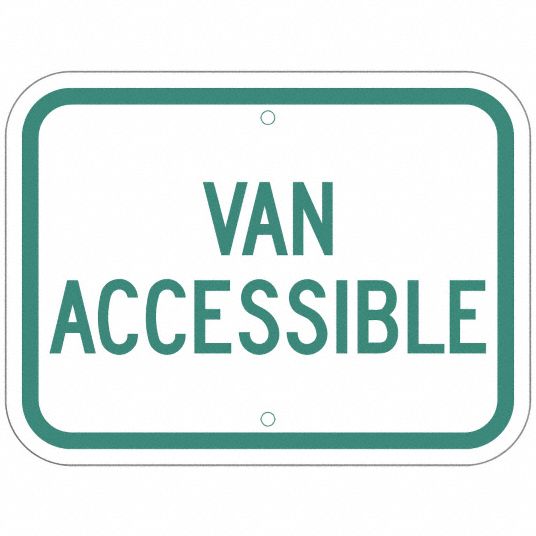 Handicap Parking Sign, Retroreflective Grade Engineer, Rectangle ...