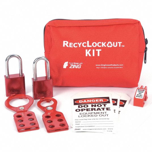 ZING, Electrical, Keyed Different Padlocks, Lockout Kit - 28AV83|2731 ...