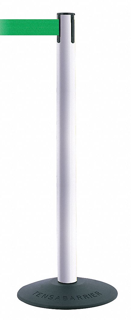 TENSATOR ECONOMY POST,PVC,POST FINISH WHITE - Barrier Posts with Belts ...