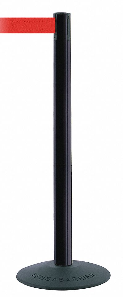 TENSATOR ECONOMY POST,PVC,POST FINISH BLACK - Barrier Posts with Belts ...