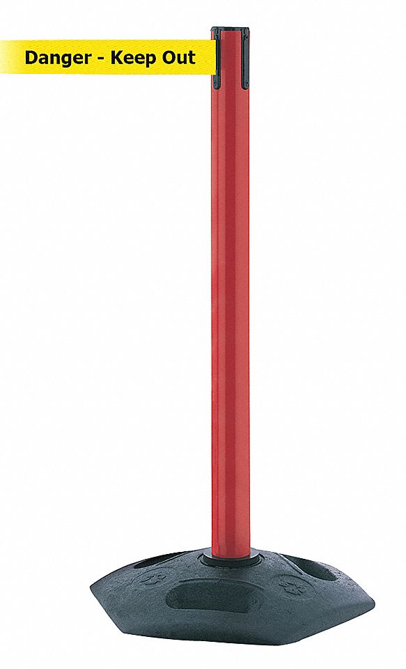 TENSATOR INDOOR/OUTDOOR POST,DANGER KEEP OUT - Barrier Posts with Belts ...