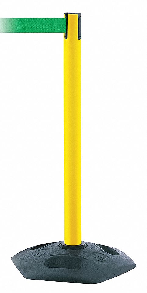 TENSATOR IND/OUT PORTABLE POST PVC YEL - Barrier Posts with Belts ...