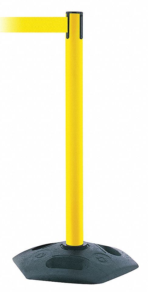 TENSATOR IND/OUT PORTABLE POST PVC YEL - Barrier Posts with Belts ...