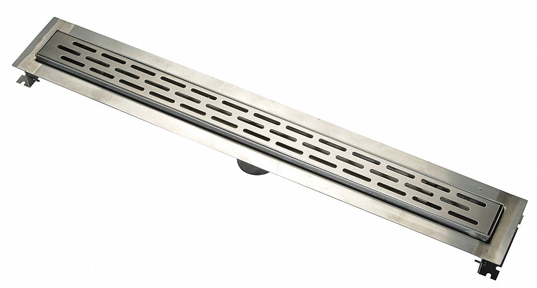 ZURN 5 1 4 in Overall Wd 32 in Overall Lg Shower Drain 28CJ87 ZS880 32 Grainger