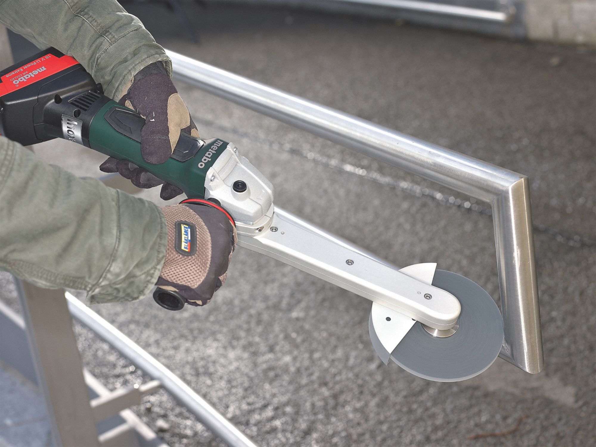 METABO Cordless Fillet Weld Grinder Kit, 18.0 - 28CP36|KNS 18 LTX 150 5 ...