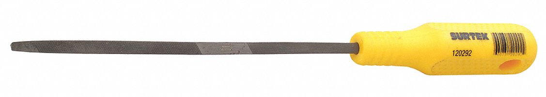 SURTEK Lima Triangular Doble Corte Sencillo 7 Afilado - Limas Planas de Mano y Escofinas ...