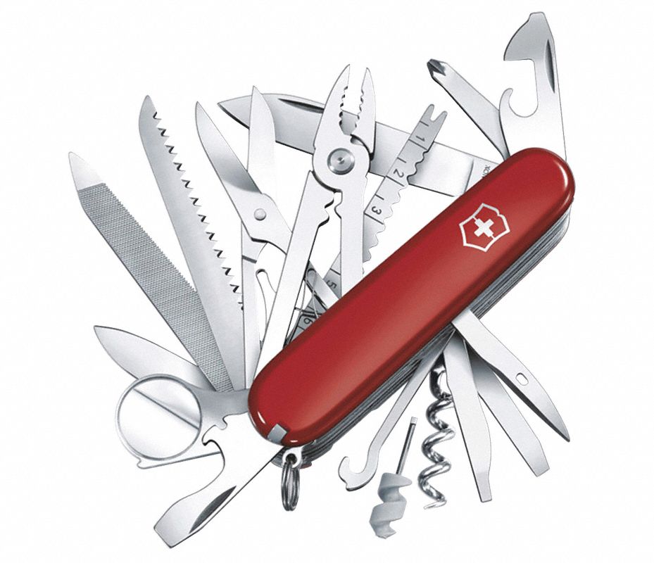 VICTORINOX Navaja Multiusos Swiss Champ con 23 herramientas Acero ...