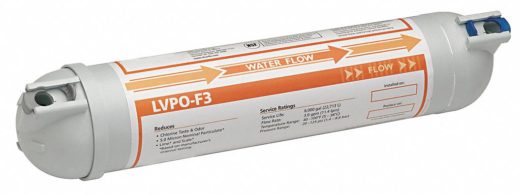 SHURFLO, 5 micron, 3 gpm, Inline Water Filter - 28EA02|94-470-01-75 ...