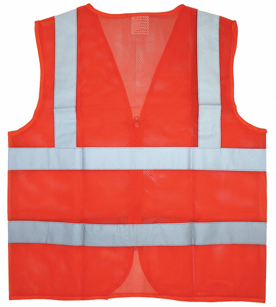 SAFETY ROAD Chaleco de Alta Visibilidad Naranja con Rayas Gris ...