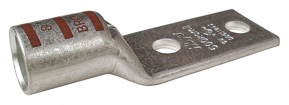 GRAINGER APPROVED LUG,2 HOLES,500KCMLI,87 DIE,BROWN - Lug Compression ...