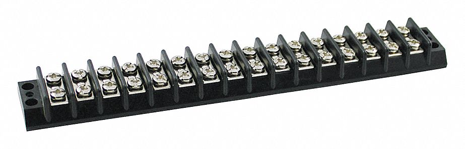 GRAINGER APPROVED TERMINAL STRIP,16 POLE, 20A,.437 SP - Terminal Strips ...