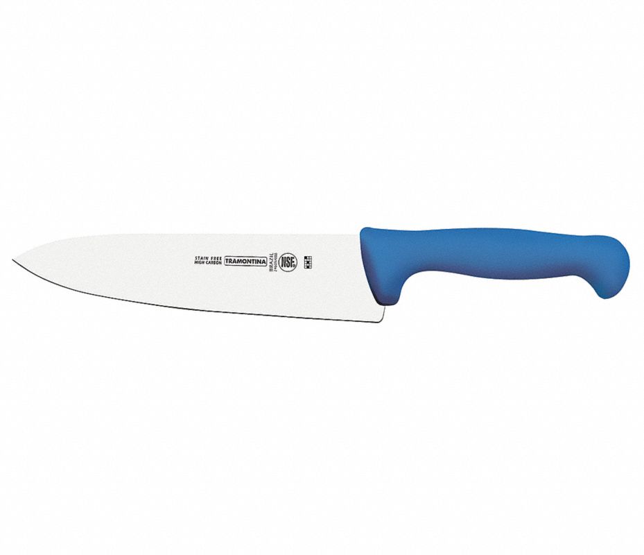 TRAMONTINA Cuchillo Tipo Chef, 10" de Longitud, Color del Mango Azul ...
