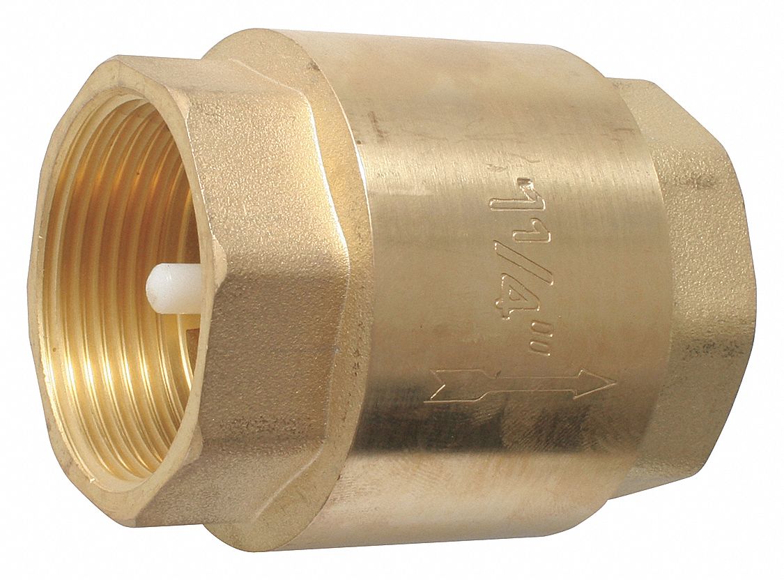 B&K Válvula de Check de 1/2", Latón, Tipo de Conector NPT - Válvulas de ...