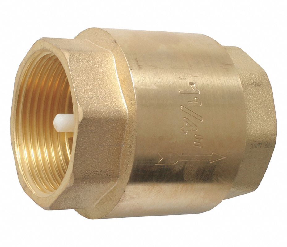 B&K Válvula de Check de 1-1/4", Latón, Tipo de Conector NPT - Válvulas ...