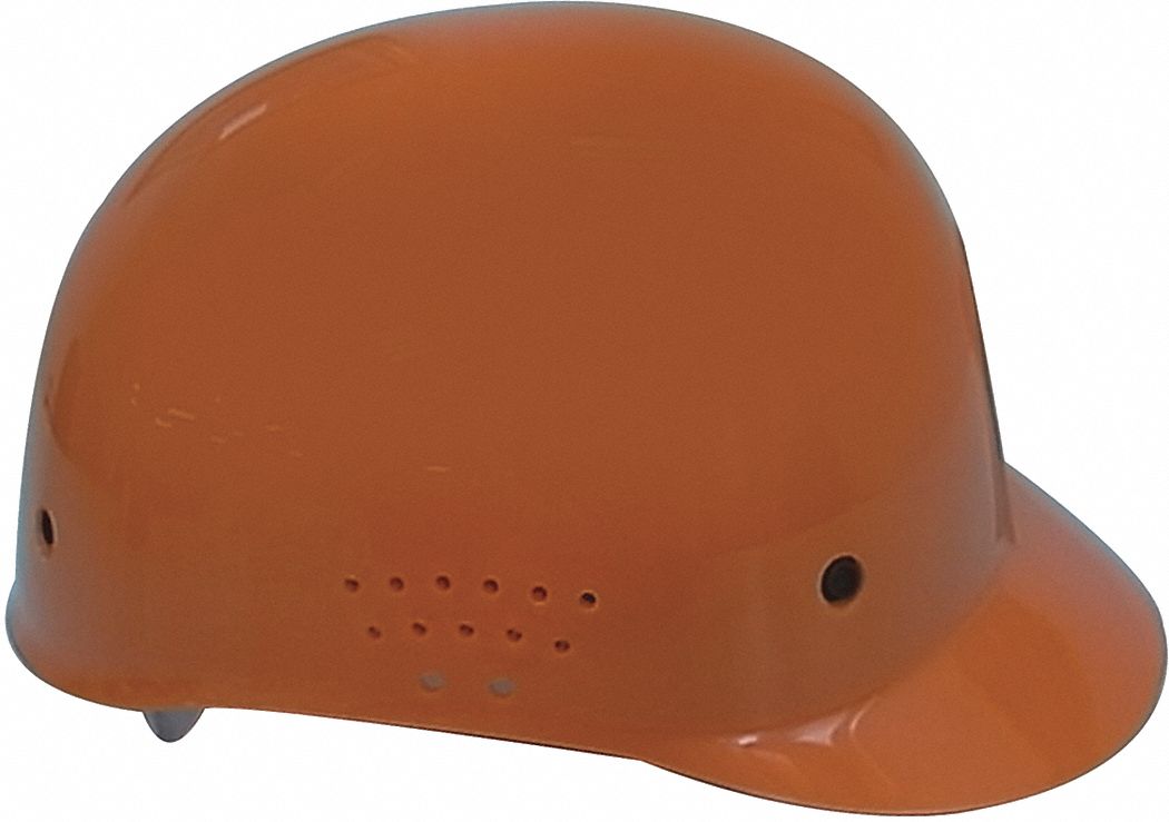CONDOR BUMP CAP, VENTED, POLYETHYLENE, PINLOCK, FRONT BRIM, ORANGE ...