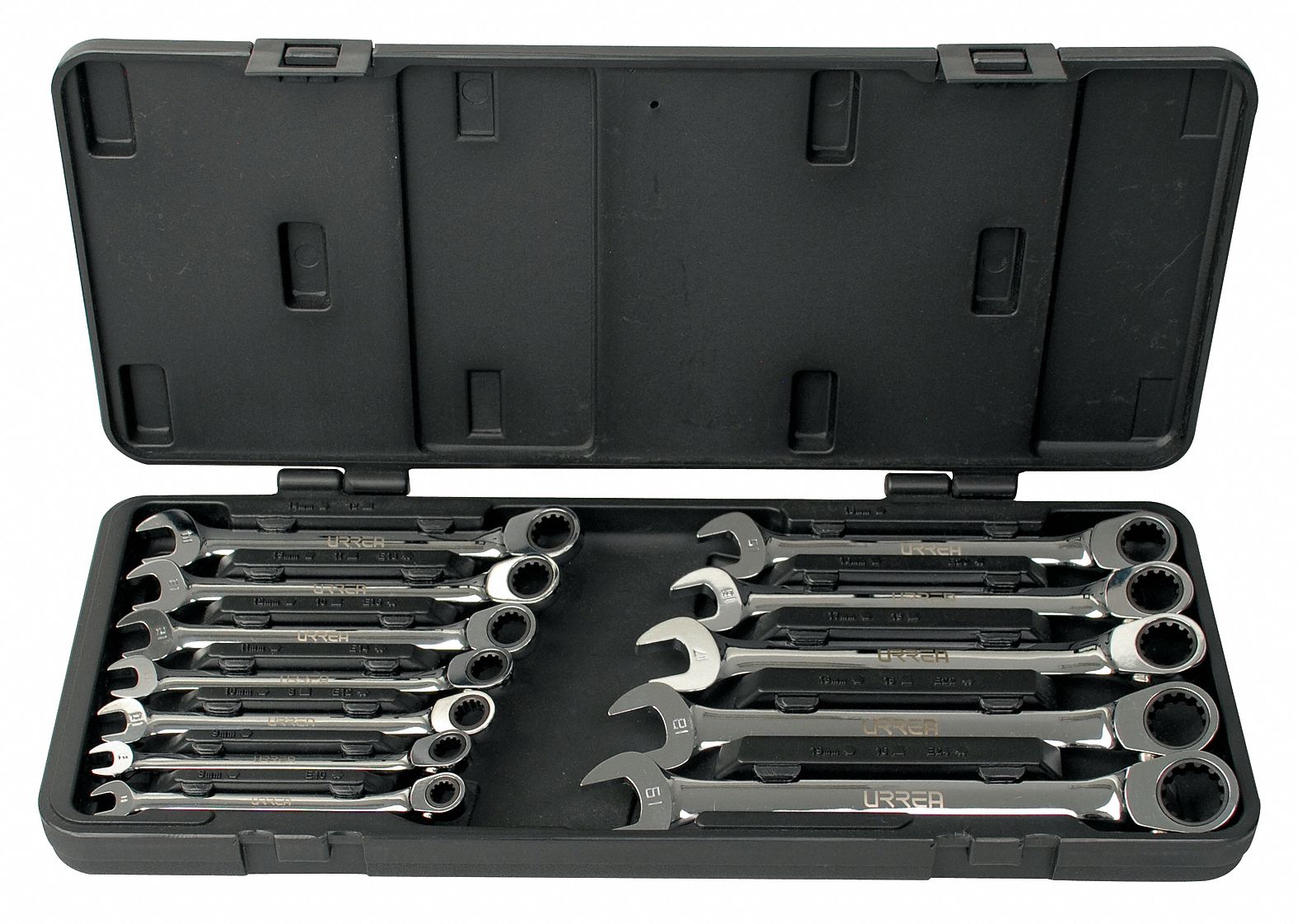 URREA Juego de Llaves Combinadas con Matraca herramientas Acero Cromo Vanadio 5" a 10" - Juegos ...